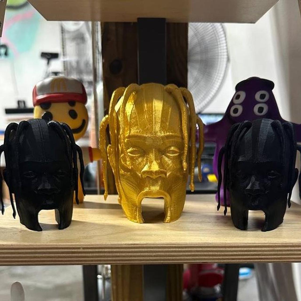 3D Printed Travis Scott Astroworld Figurine Statue Display Cactus Jack